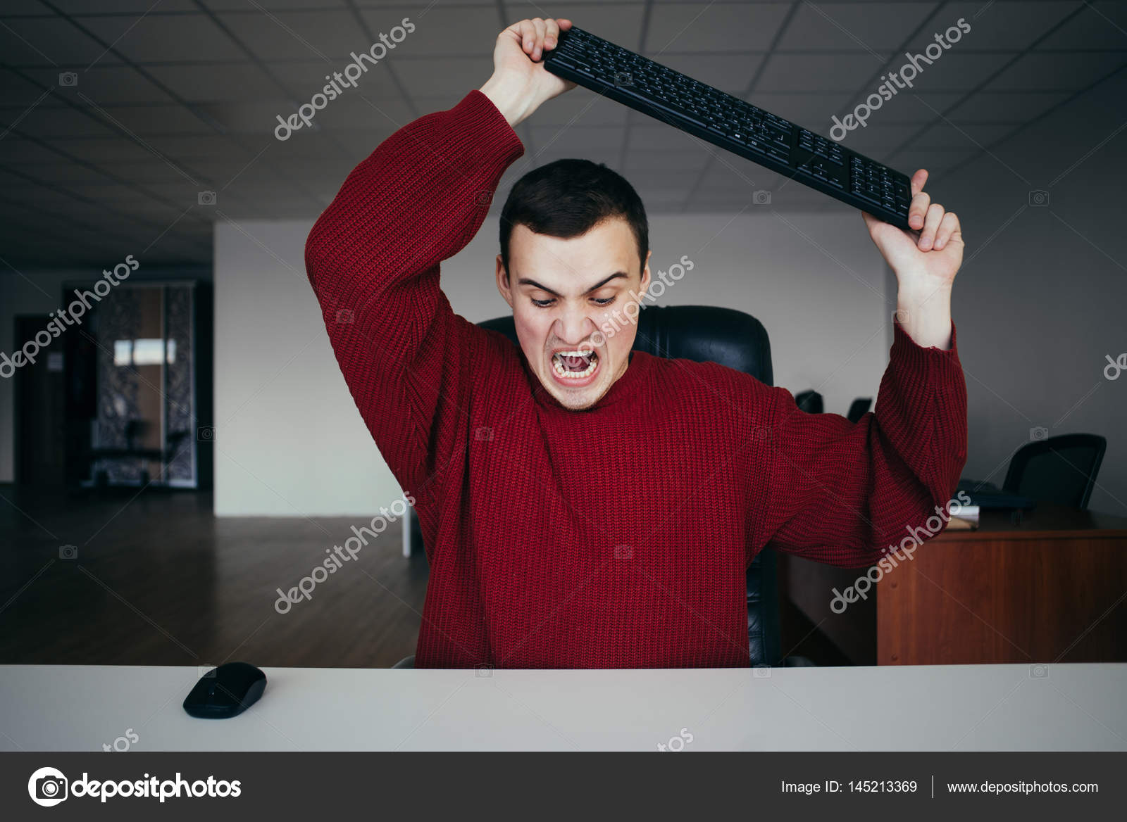Angry Office Worker