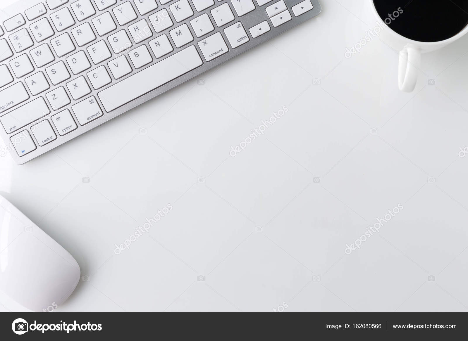 Office Desk Top View