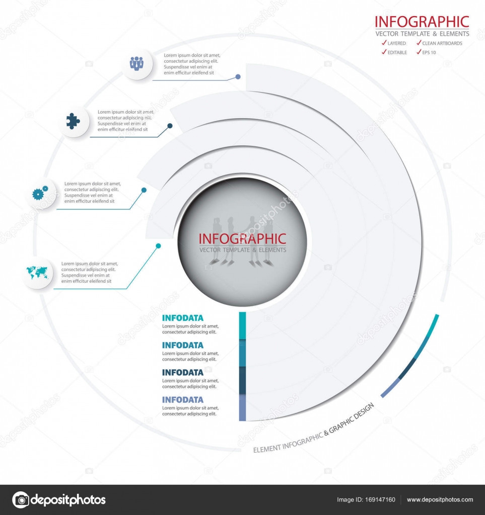 Vector circle arrows infographics set. Element infographic, temp Stock Vector by ©morepiixel ...