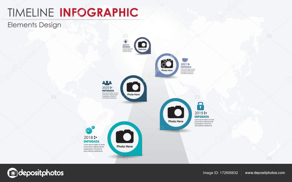 Vector abstract element timeline infographics. Design for busine ...