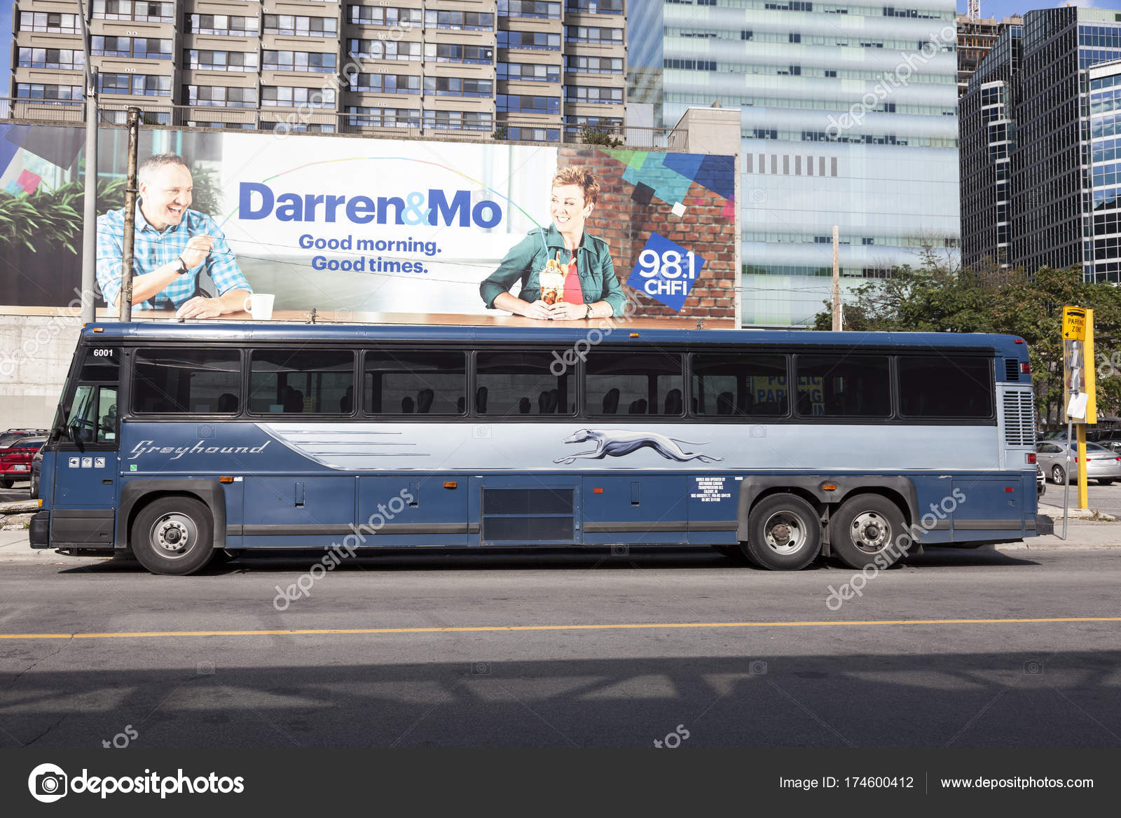 Greyhound bus inToronto, Canada — Stock Editorial Photo © philipus ...