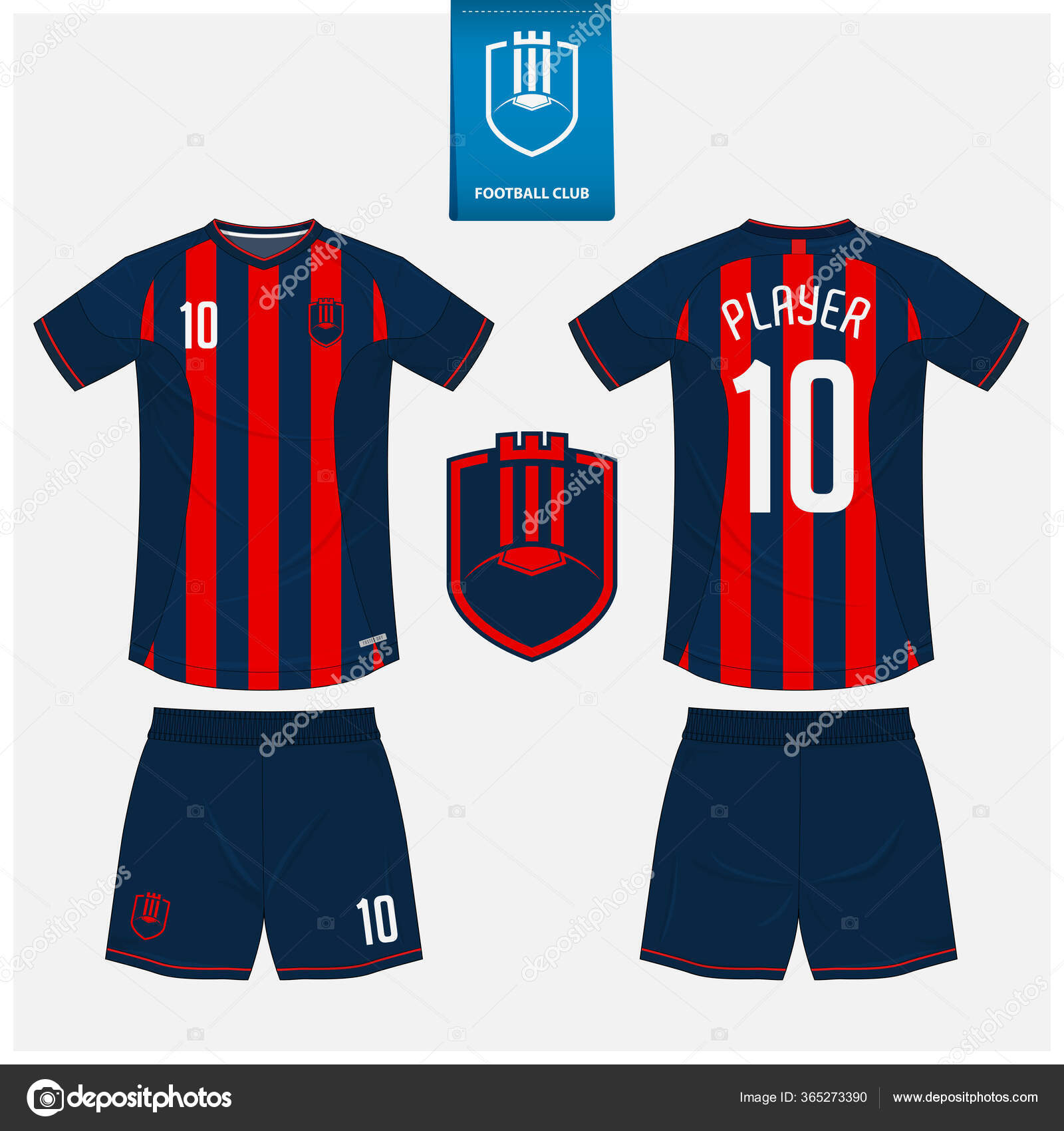 Soccer Jersey Football Kit Mockup Template Design Sport Club Football
