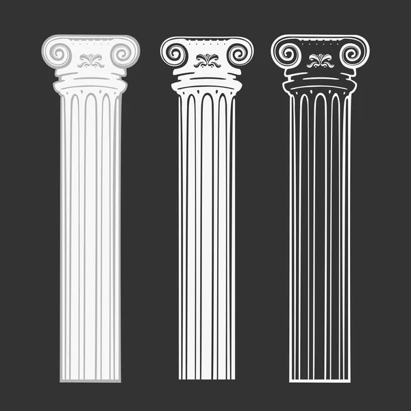Column capitals — Stock Vector © scusi0-9 #19862575