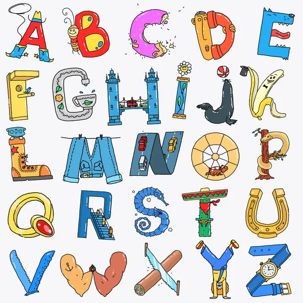 Cartoon alphabet Stock Photos, Royalty Free Cartoon alphabet Images ...