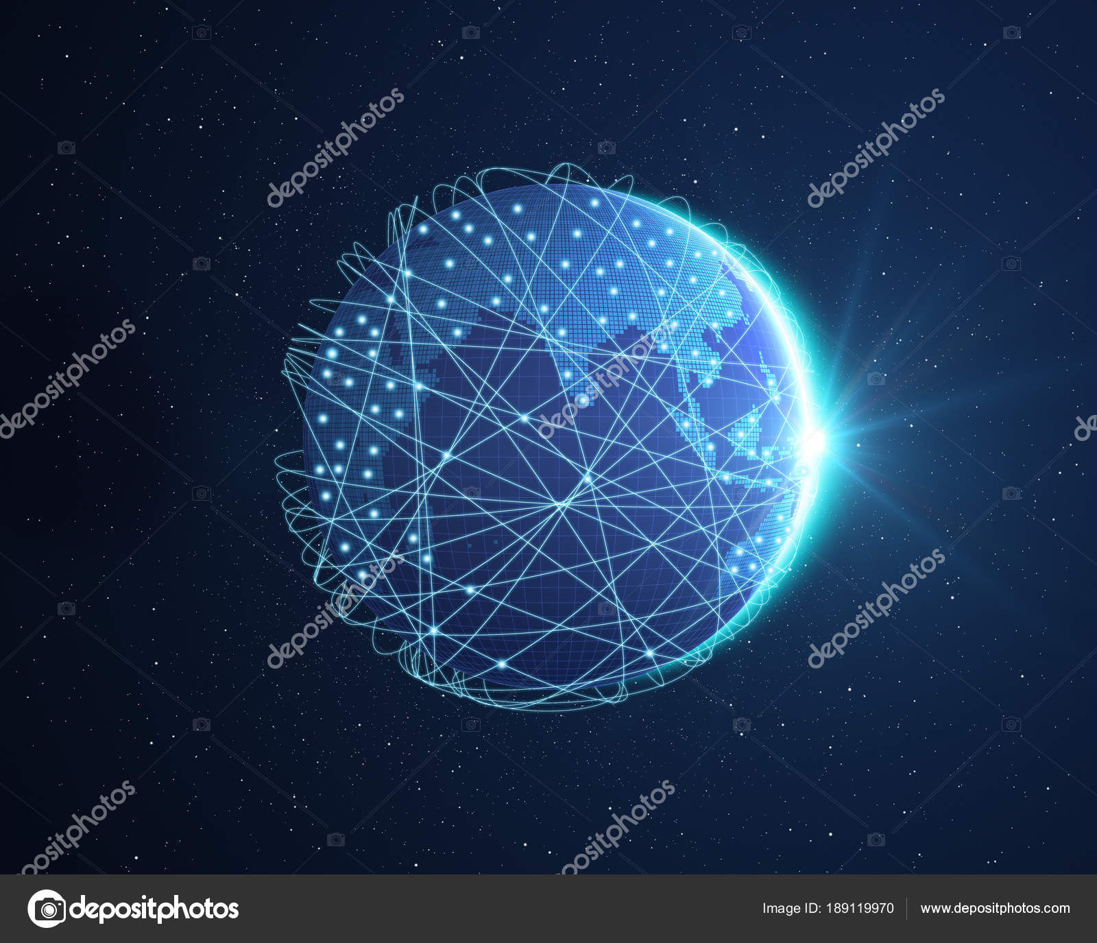 Planet earth, Internet Concept of global business isolated Stock Photo ...