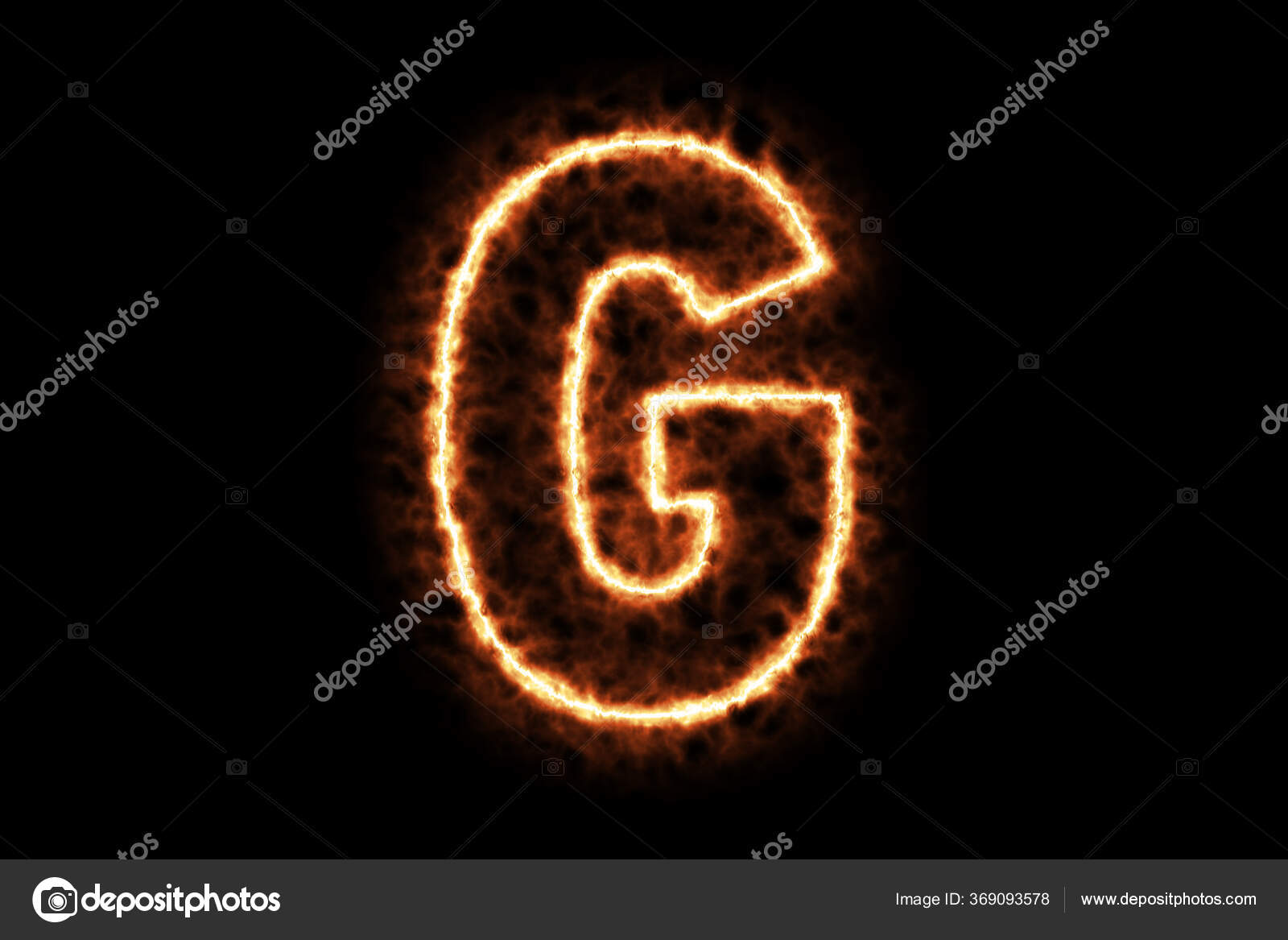 Alphabet G In Fire