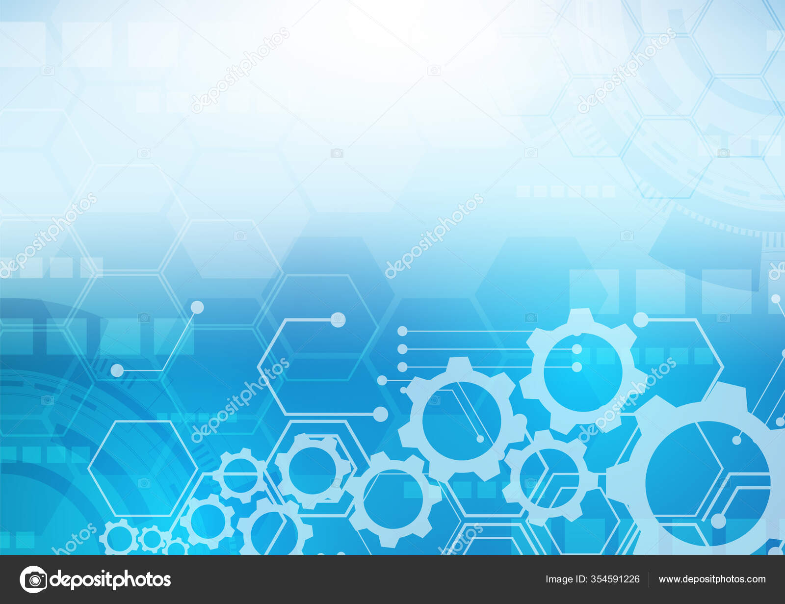 Hexagon Technology Background Soft Circuit Board Tech Digital Data ...