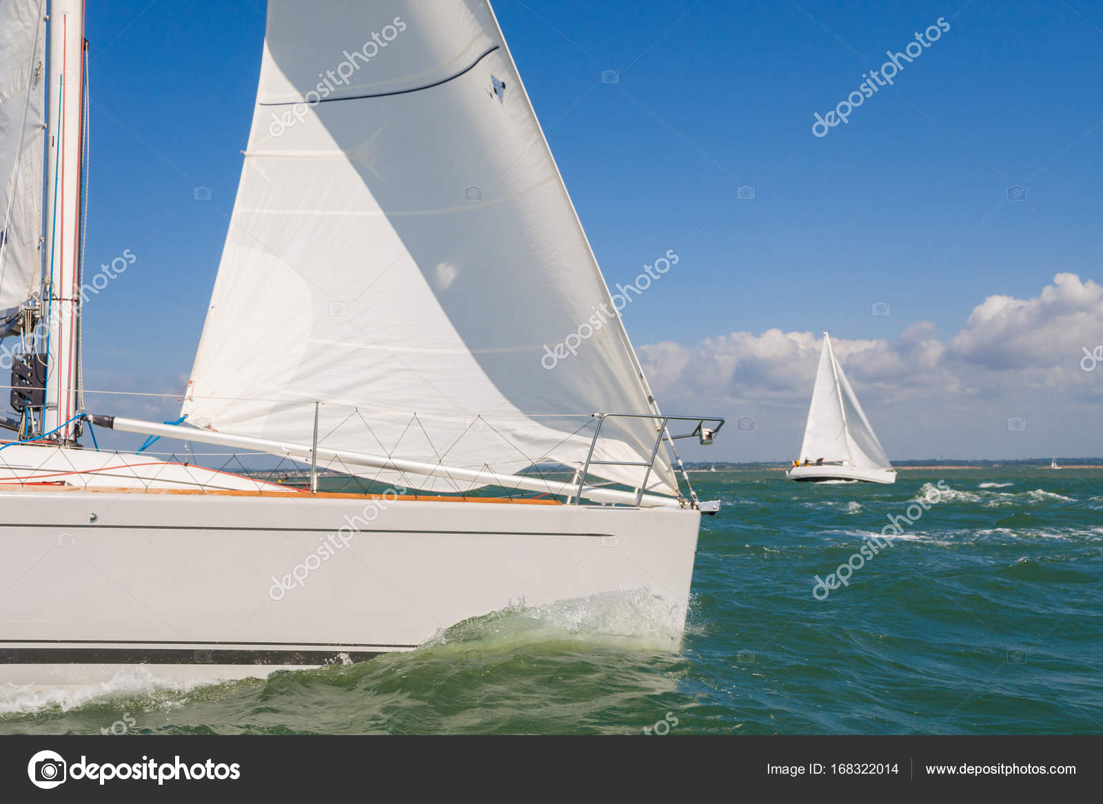 Racing Yachts Sailing Boats — Stock Photo © dmbaker #168322014