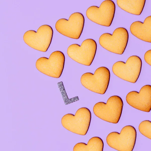 Love Cookies Minimal art design Candy colors - Stock Image - Everypixel