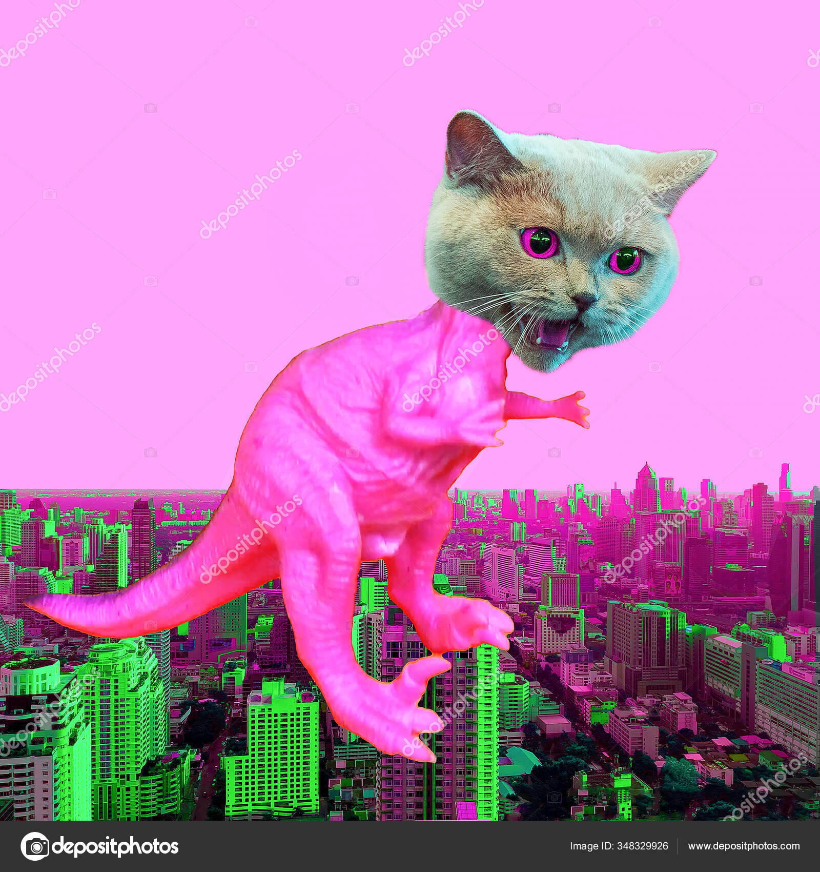 Evil Creatures Collage Art