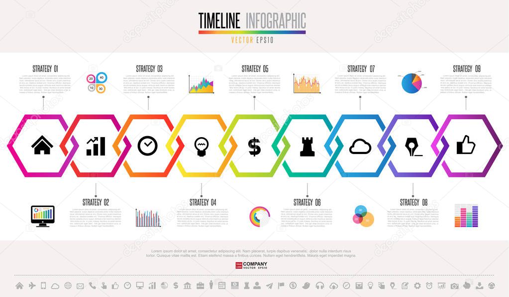 dise o de Infograf as de L nea de Tiempo 2024