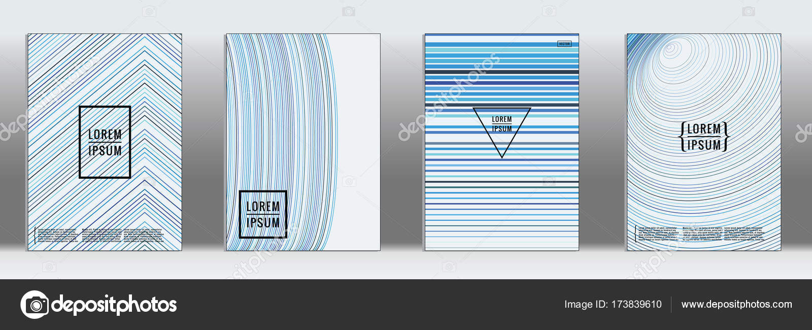 Vector geometric line pattern for poster design. Stock Vector by ...