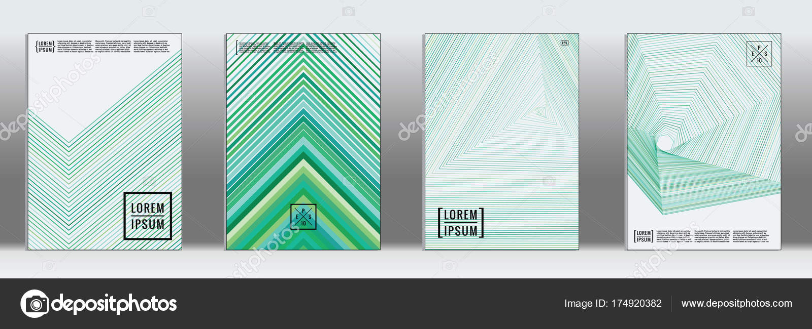 Vector geometric line pattern for poster design. Stock Vector by ...