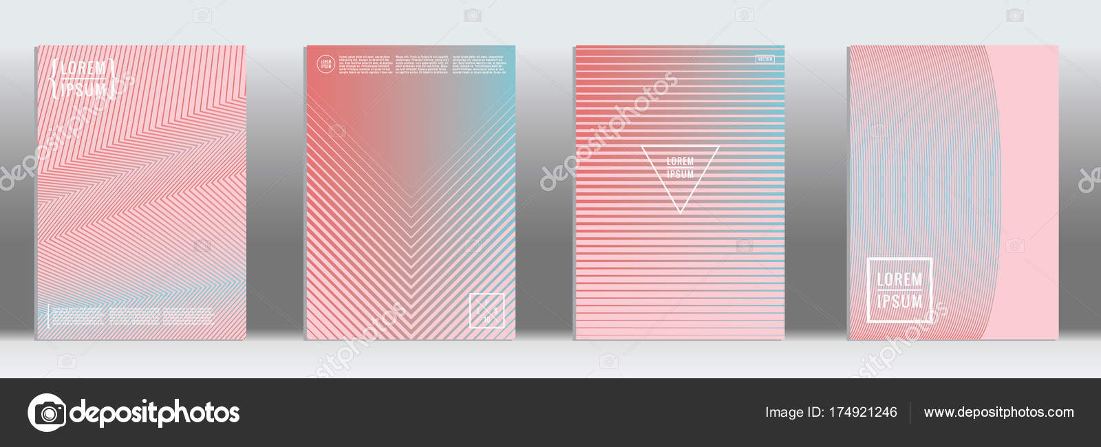 Vector geometric line pattern for poster design. Stock Vector by ...