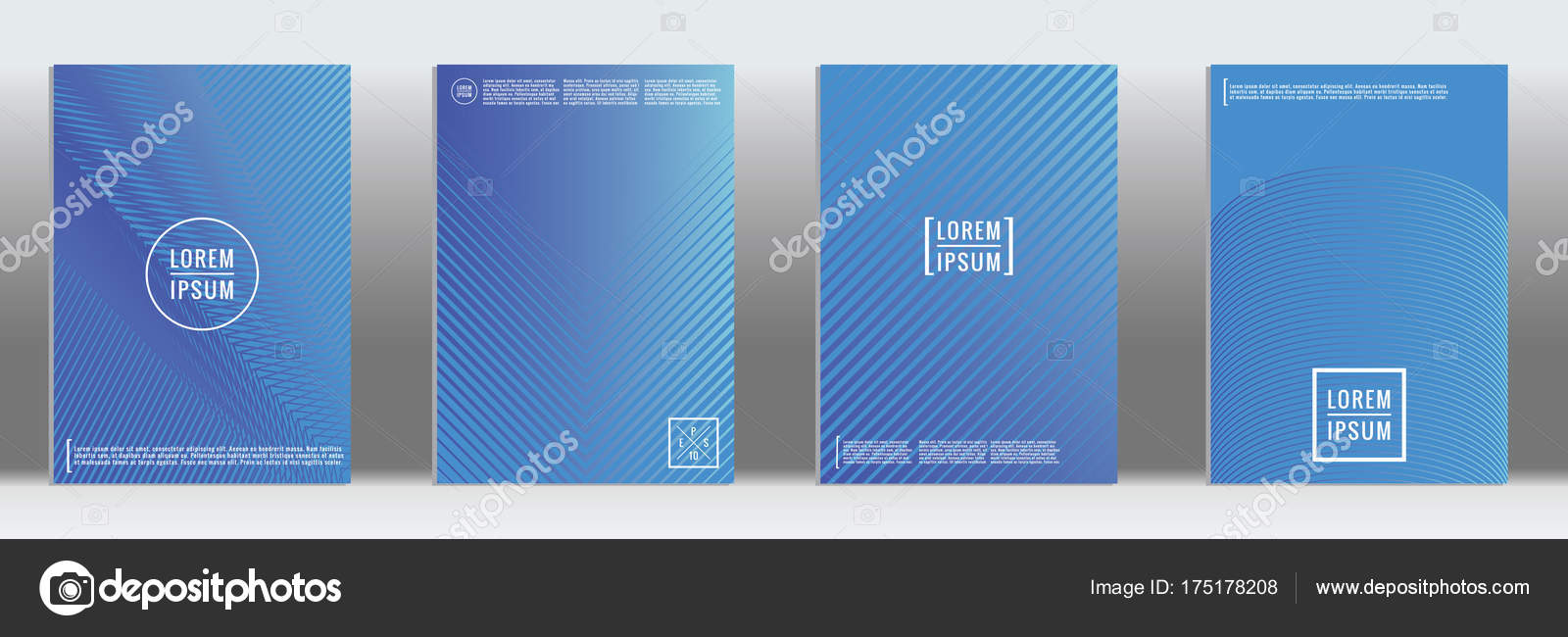 Vector geometric line pattern for poster design. Stock Vector by ...