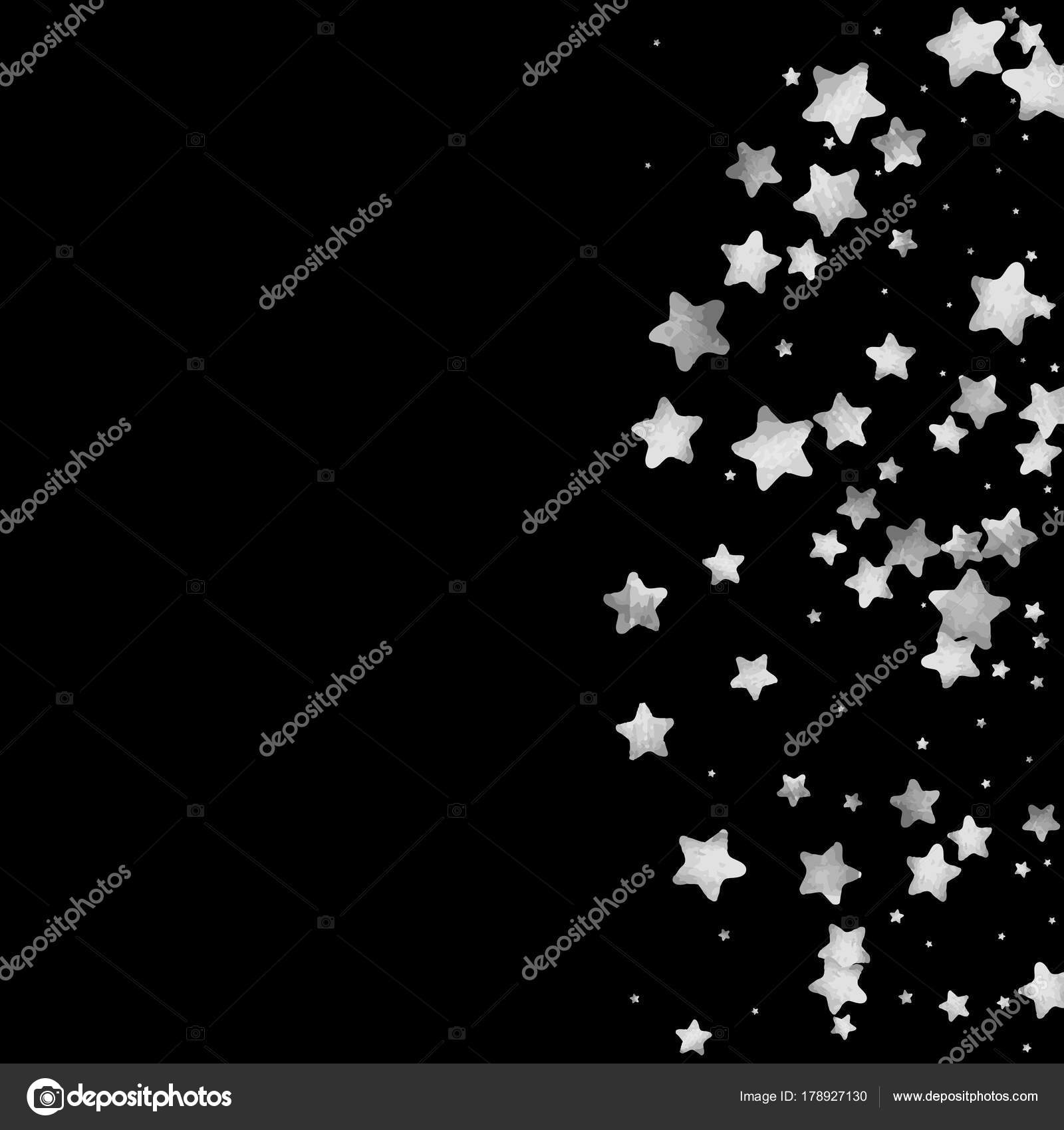 Silver Star Confetti Stock Vector By ©exoticvector 178927130