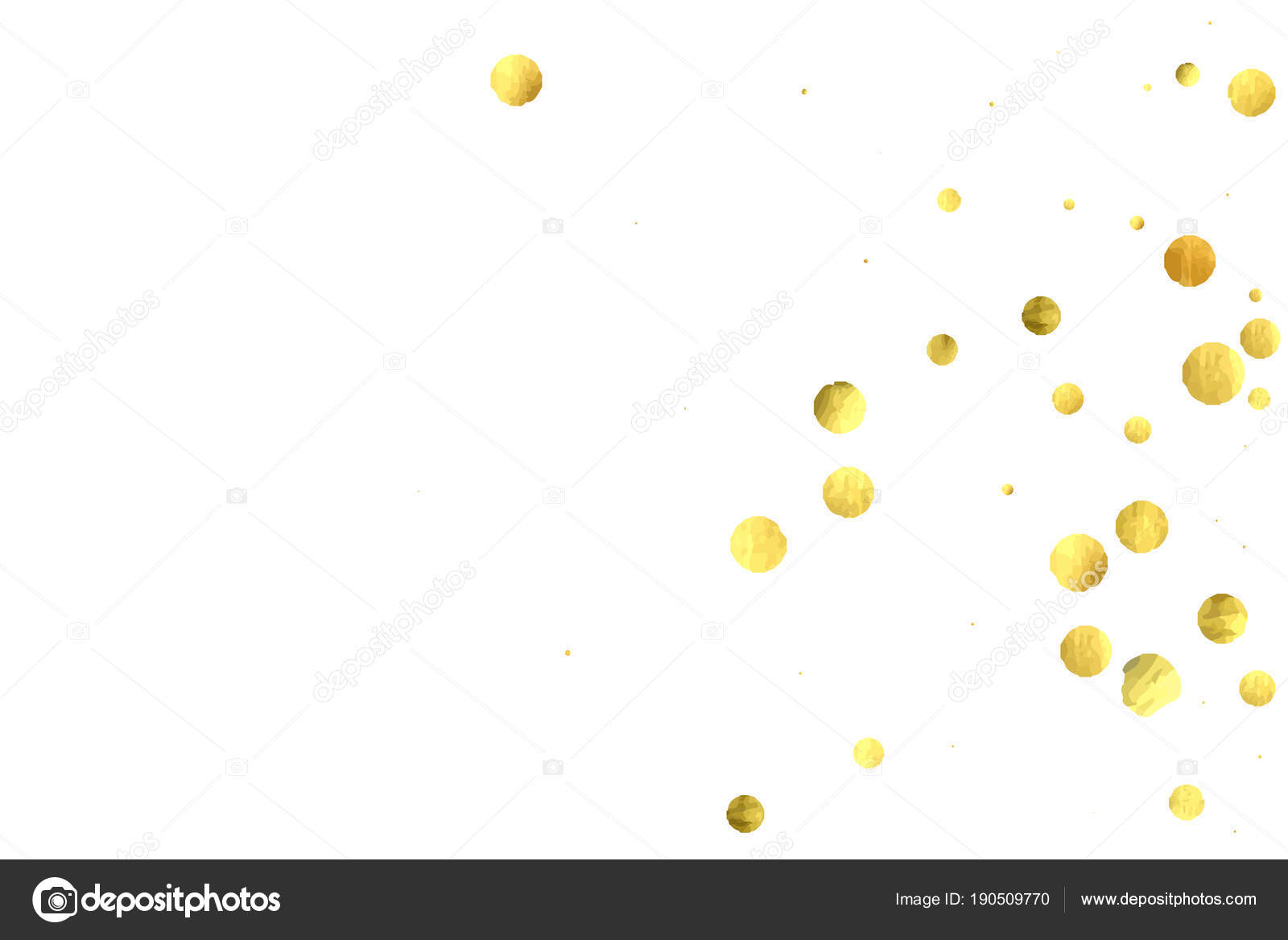 Round gold confetti. Stock Vector by ©ExoticVector 190509770