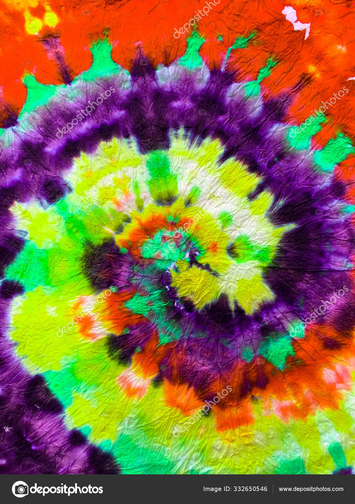 Tie Dye Swirls Background