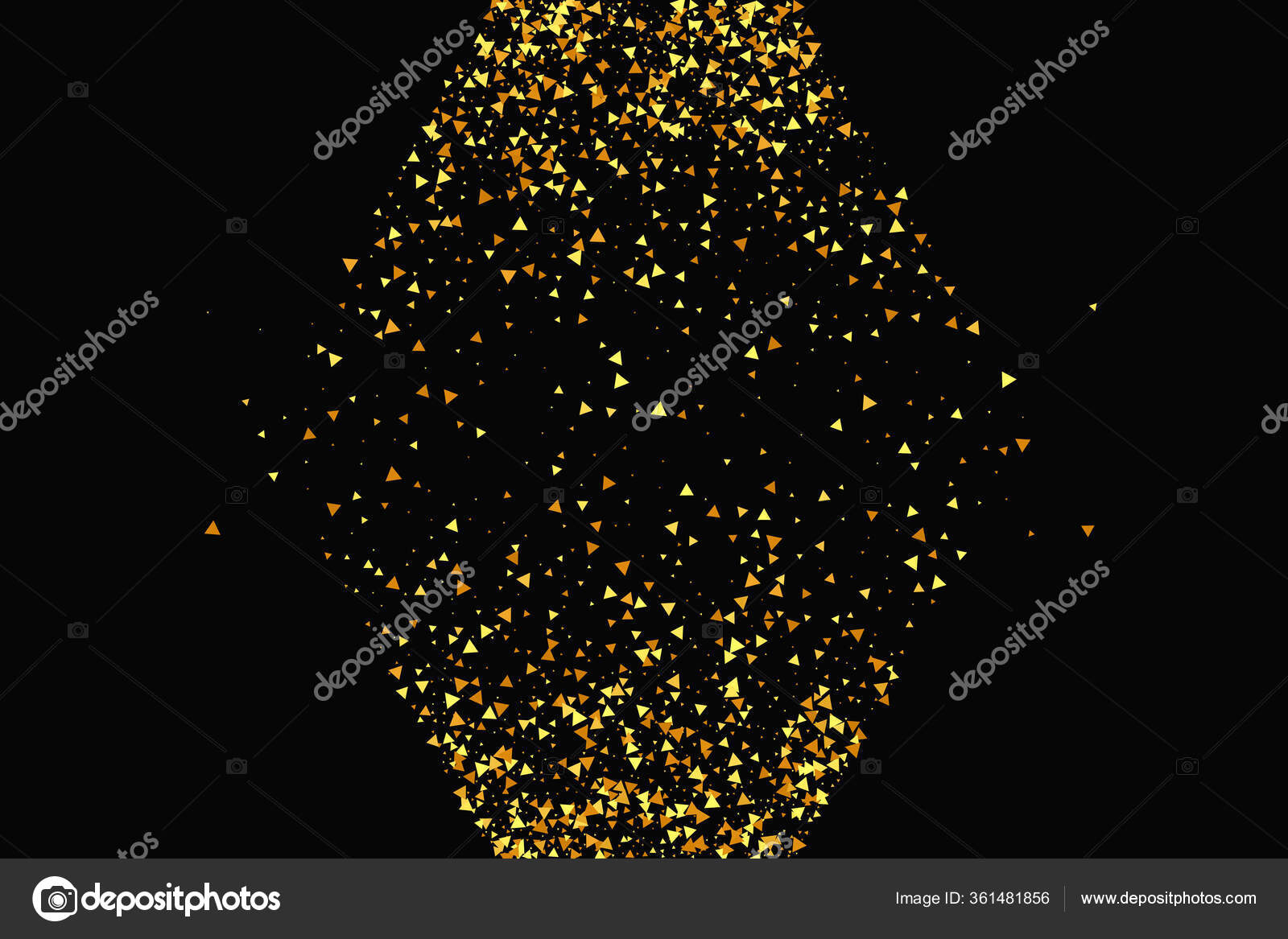 Isolated golden dust particles. Stock Vector by ©ExoticVector 361481856