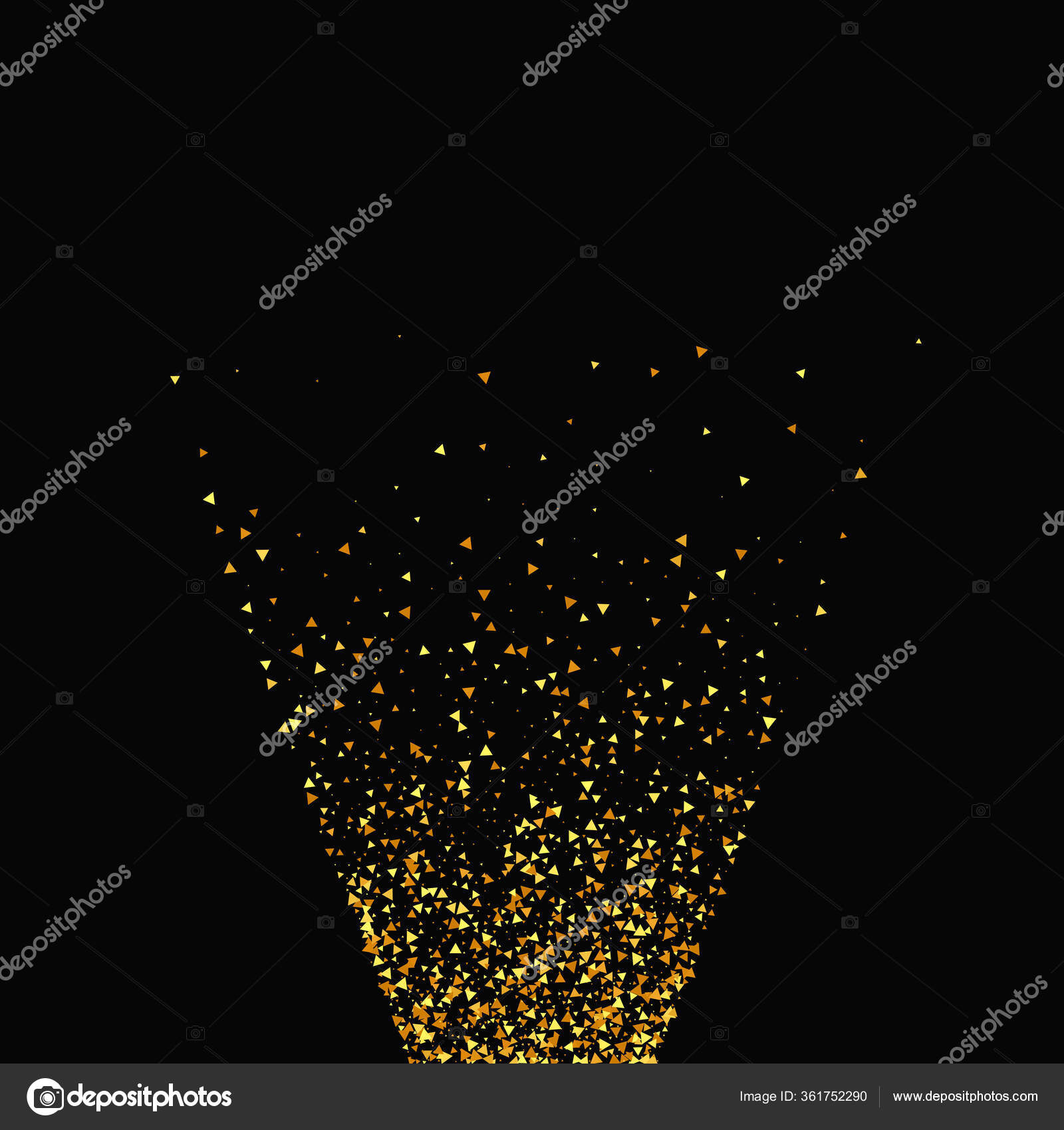 Isolated golden dust particles. Stock Vector by ©ExoticVector 361752290