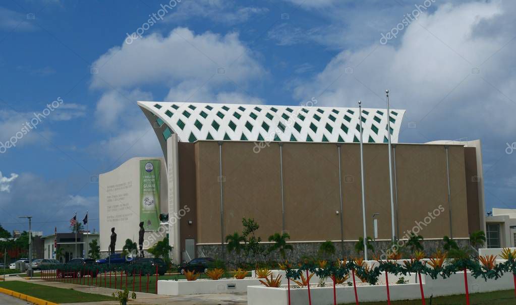 GUAM, EE.UU. Vista lateral del Museo de Guam, una división del ...