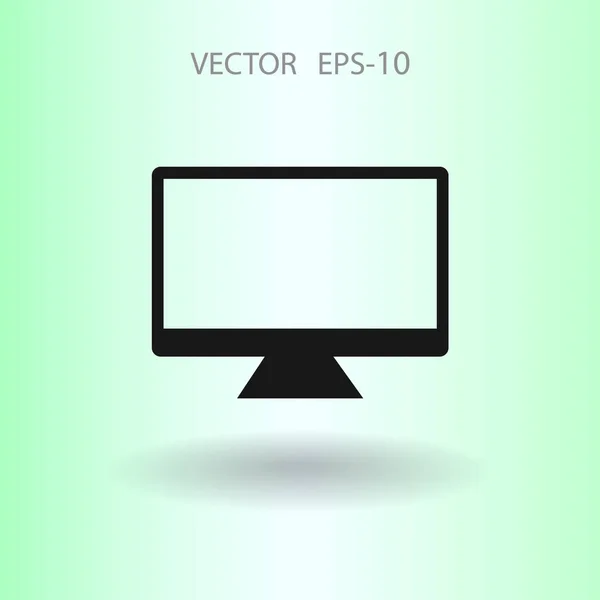 Flat icon of monitor. vector illustration Stock Vector by ...