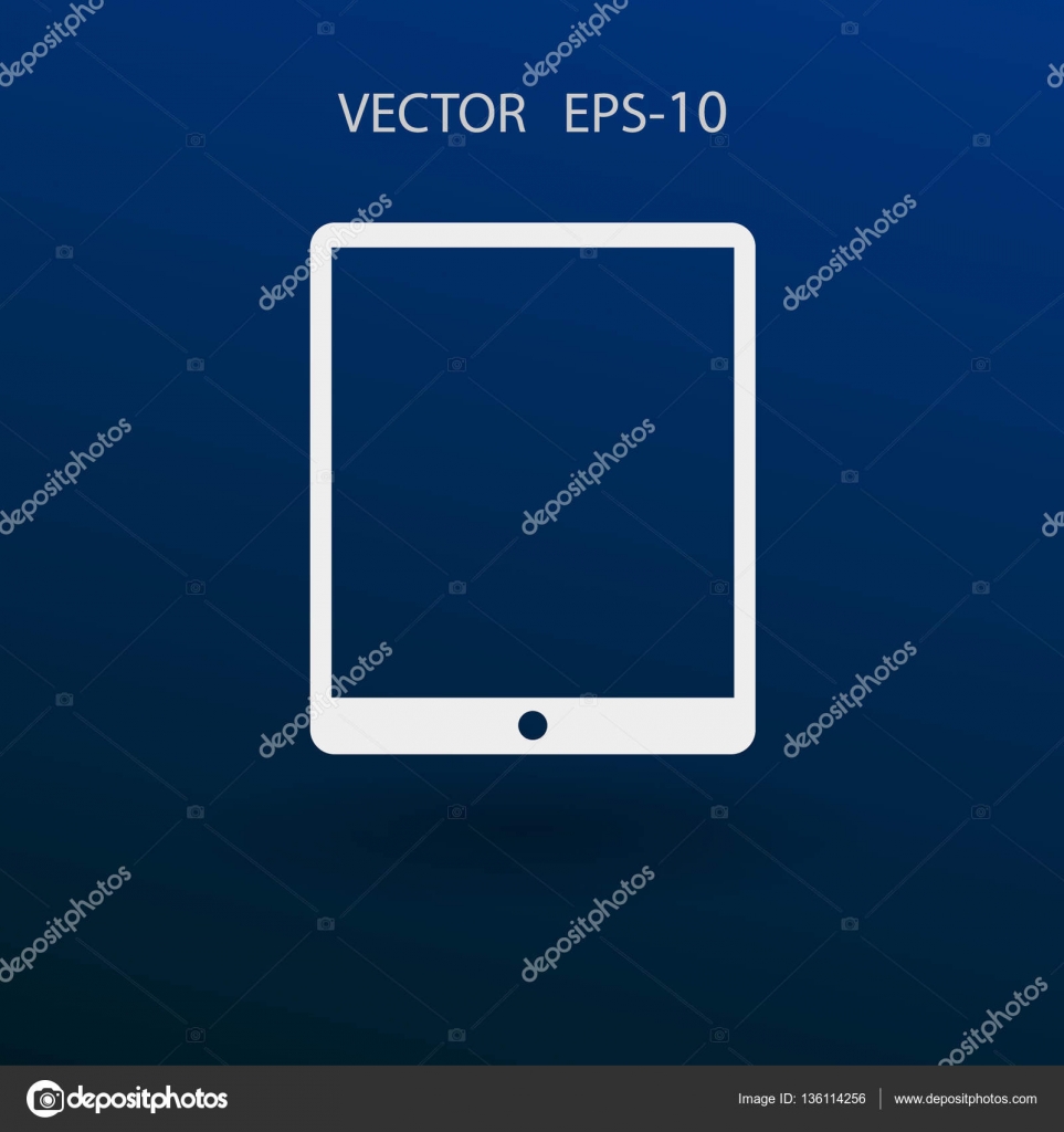 Flat icon of touchpad. vector illustration Stock Vector Image by ...