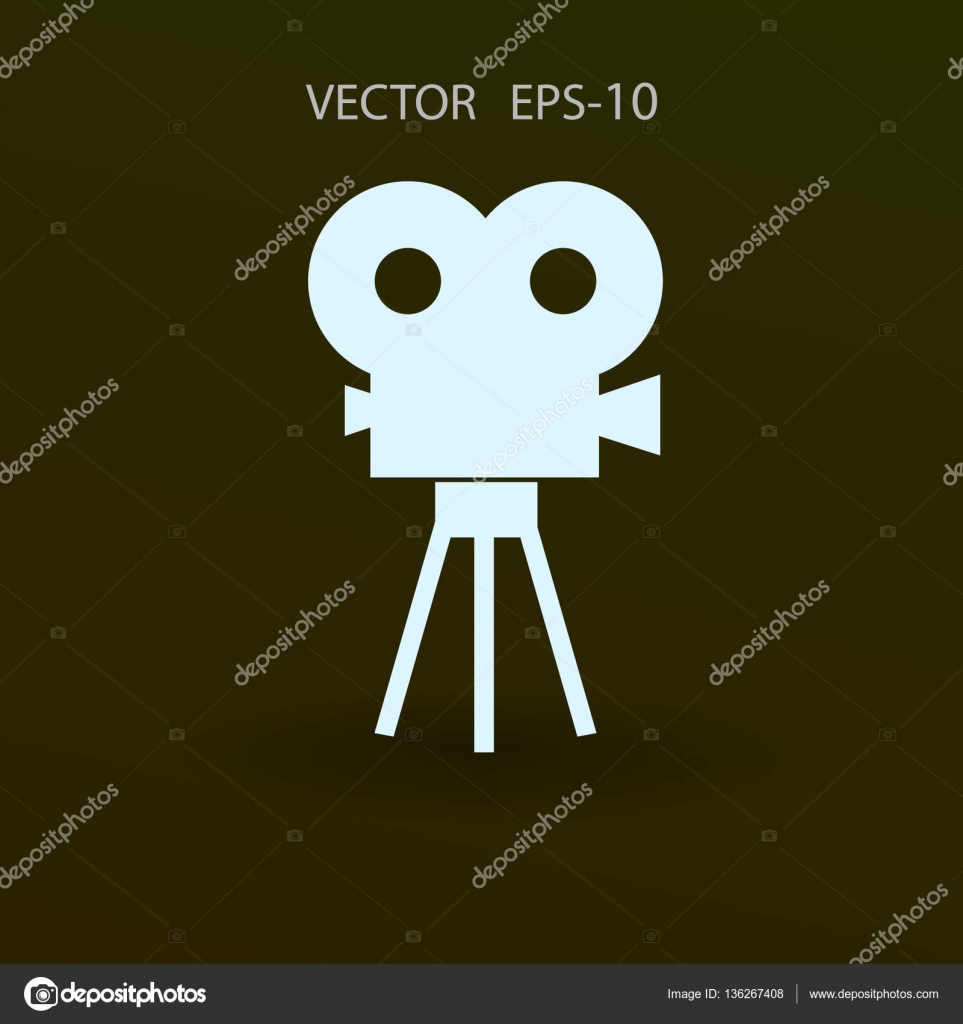 Flat icon of cinema. vector illustration Stock Vector by ...