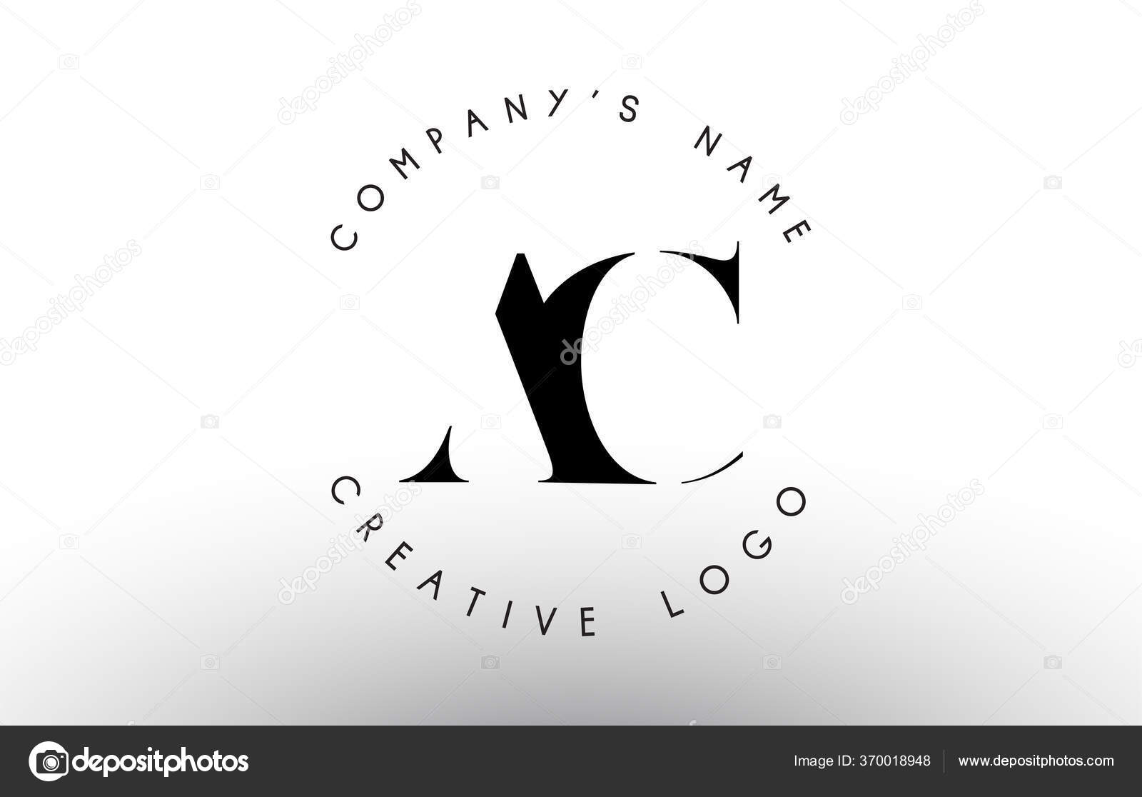 Letters Logo Minimalist Design Simple Icon Circular Name Pattern ...