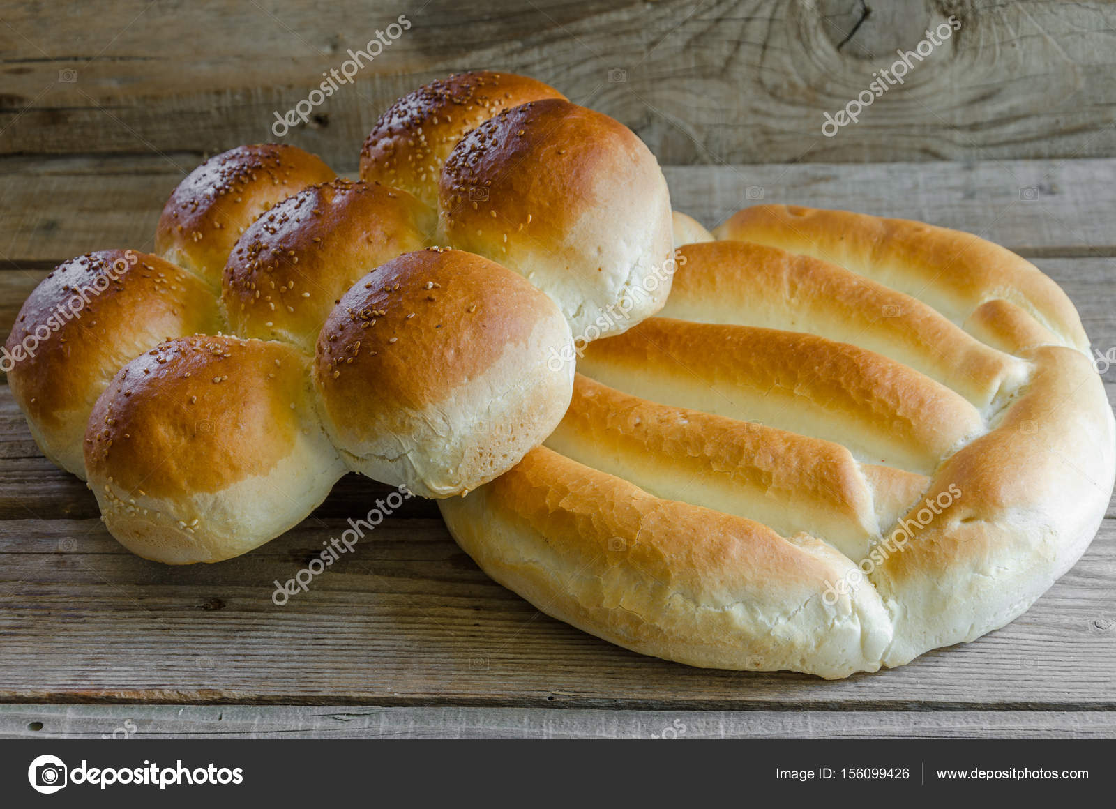 Bread in the form of bricks and flower Stock Photo by ©focusandblur ...