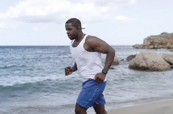 Black man running - Stock Image - Everypixel