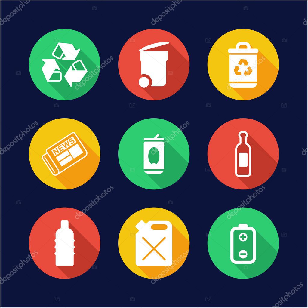 Iconos de reciclaje Blanco y Negro 2023