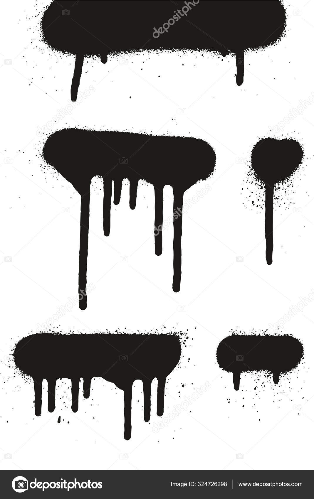 Spray Paint High Detail Abstract Vector Backgrounds, Lines & Dri Stock ...