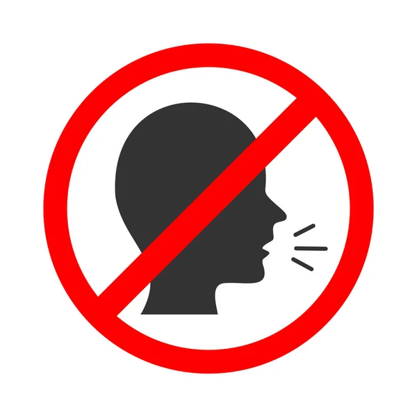 No conversation imágenes de stock de arte vectorial | Depositphotos