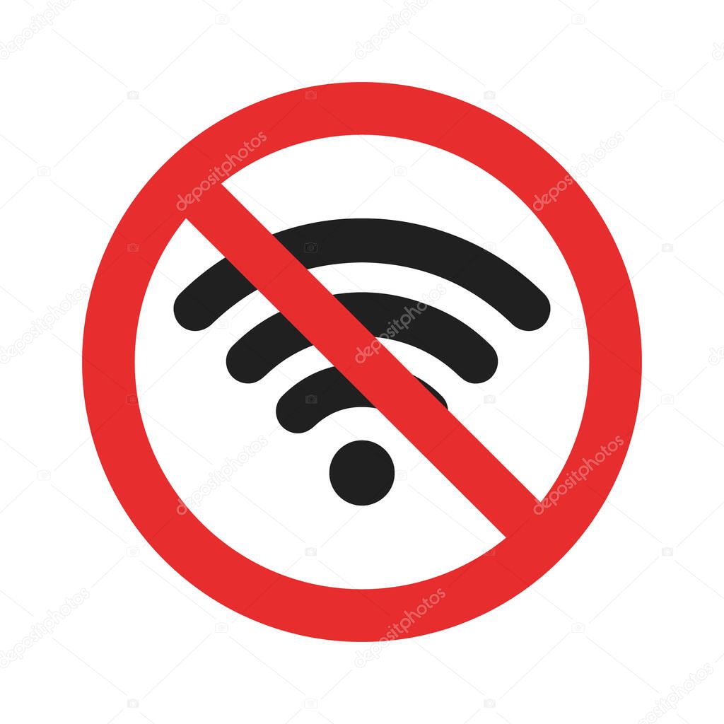 No hay señal del vector, no hay área de señal. No hay símbolo wifi ... No hay señal del vector, no hay área de señal. No hay símbolo wifi ...