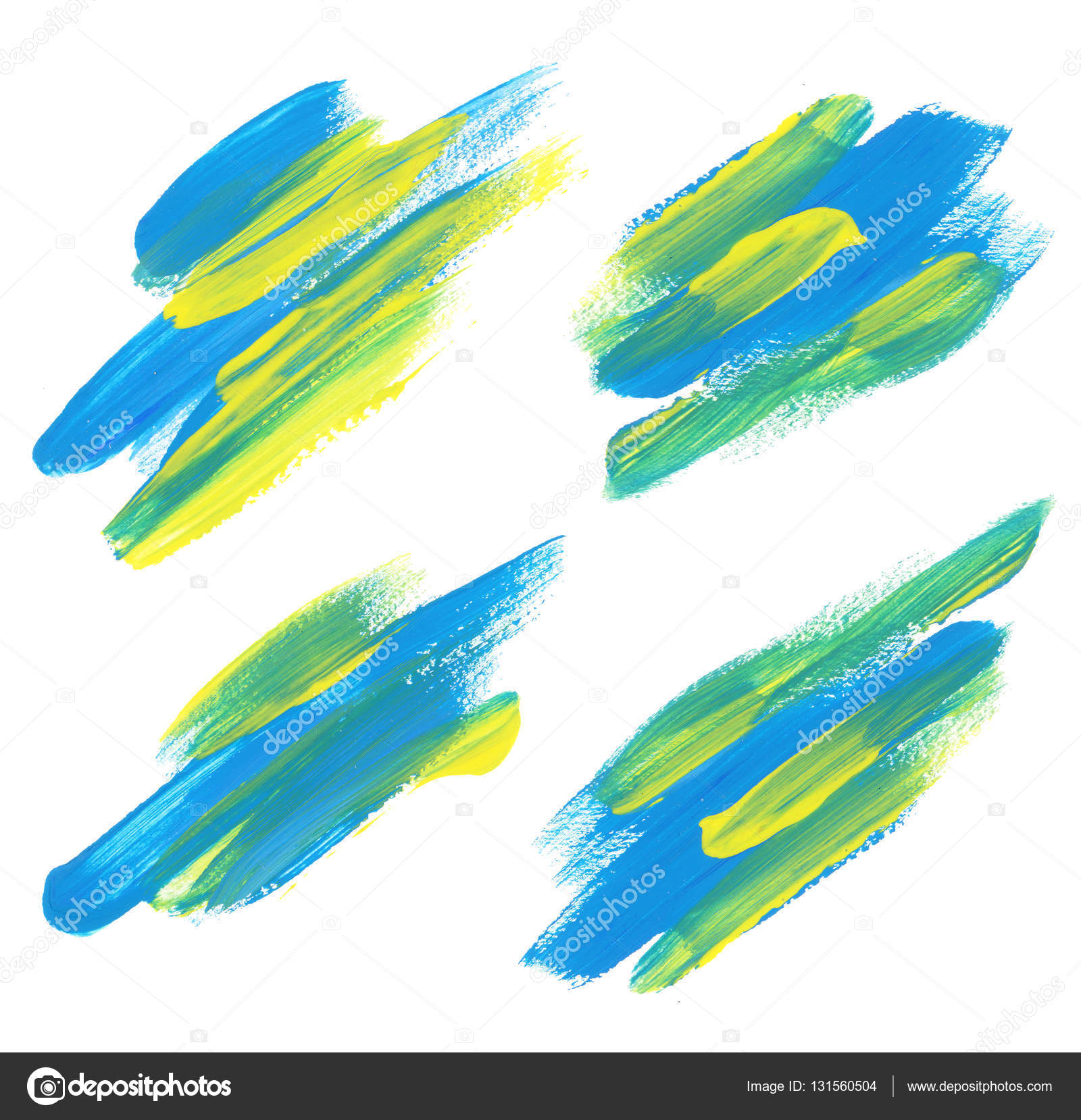Paint stroke background set. Handmade brush stroke for backdrop ...