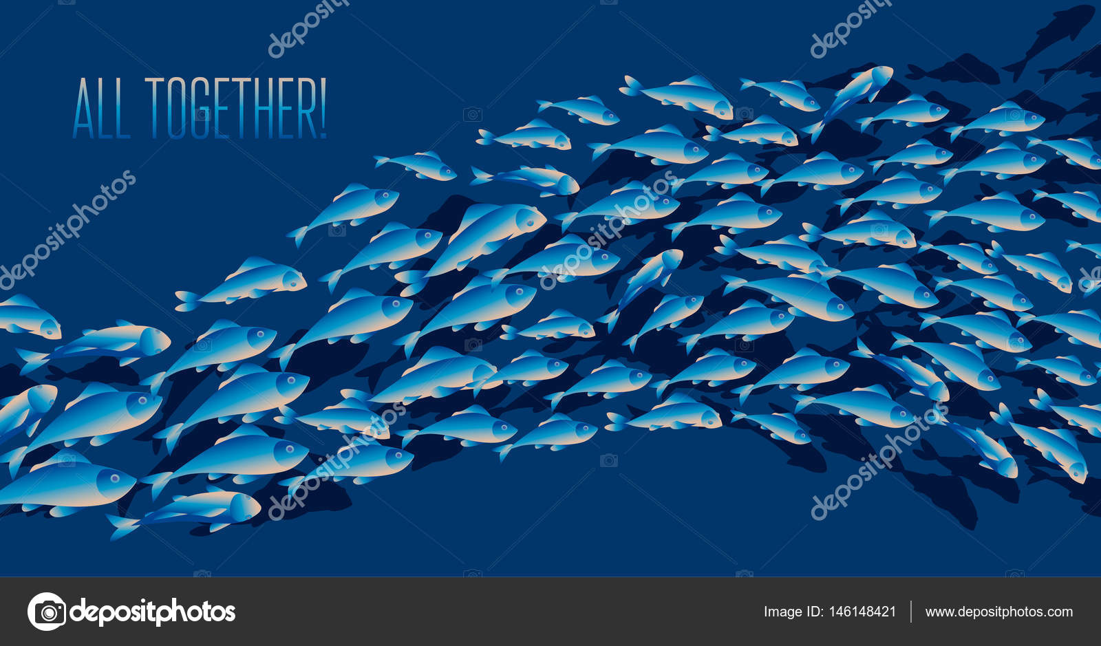 School Of Fish Vector