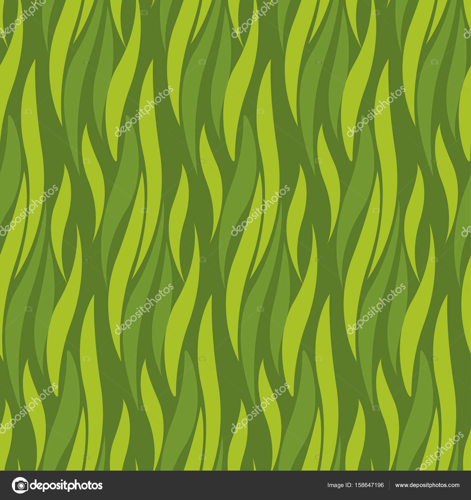 Green wave seamless pattern for background, surface design. abstract ...
