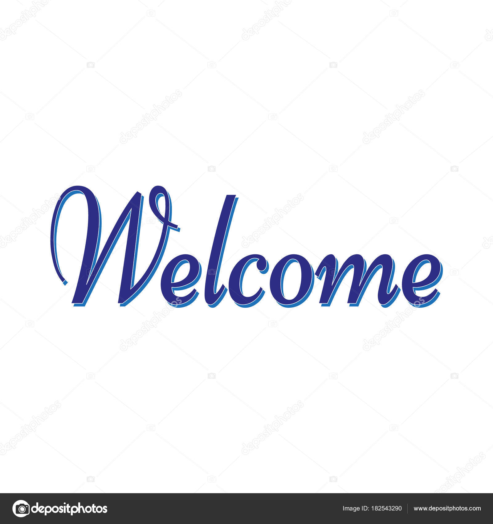 Welcome sign on white background. Stock Vector Image by ©matotaupa ...