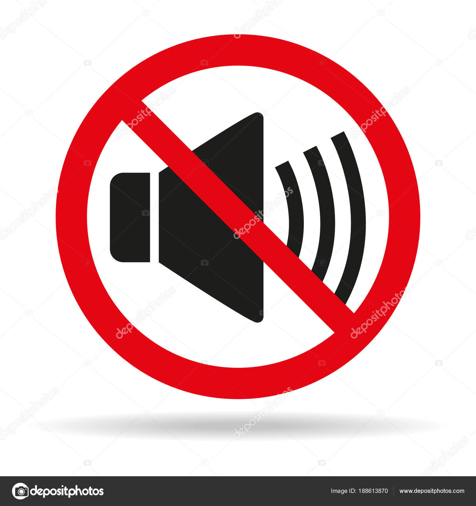 No Sound Sign on white background. Stock Vector by ©matotaupa 188613870