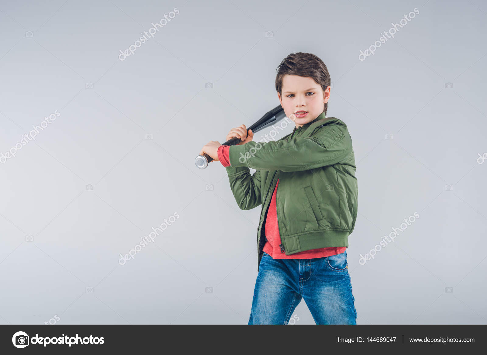 Boy with baseball bat — Stock Photo © ZaraMuzafarova #144689047