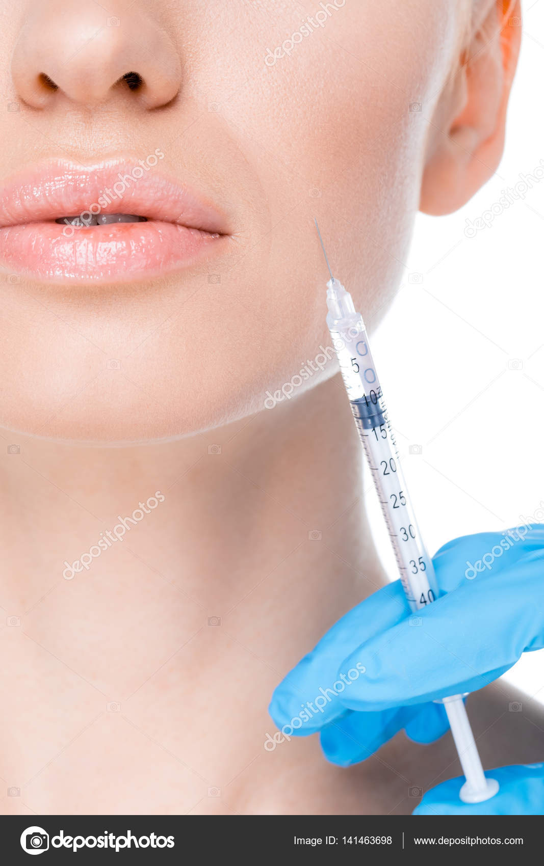 Female botox injection — Stock Photo © VikaOvcharenko #141463698