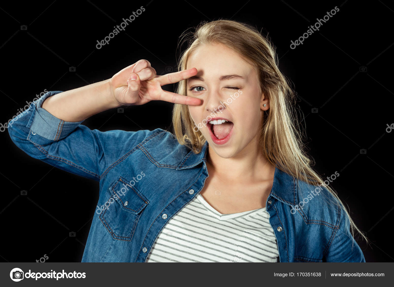 Winking — Stock Photo © SergPoznanskiy #170351638