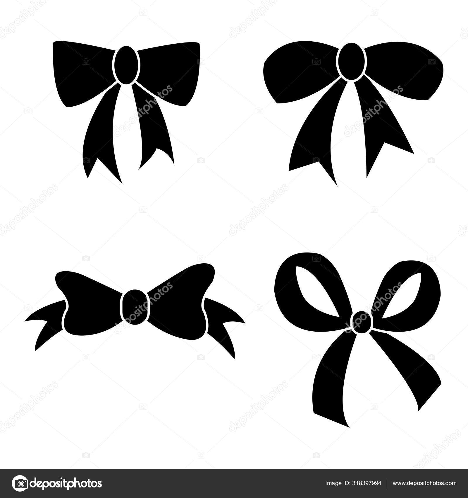 Set of graphical decorative bows. Stock Vector Image by ©aphichato ...