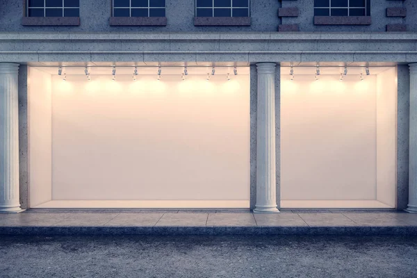 Clear storefront at night side — Stock Photo © peshkova #161063462