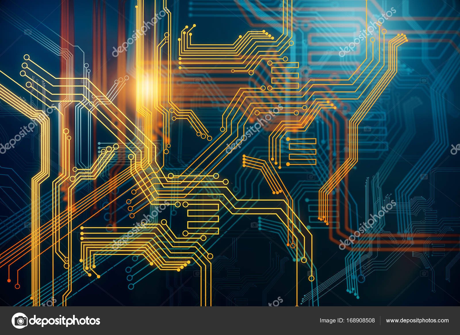 3d Electronic Circuit Wallpapers