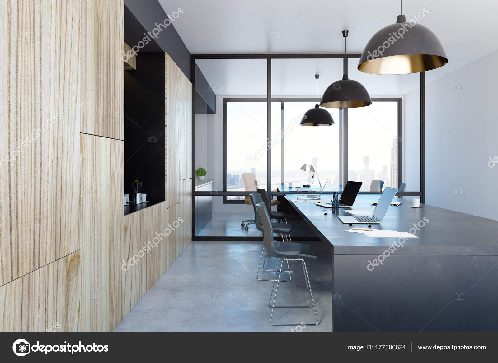 Stylish office room — Stock Photo © peshkova #177386624