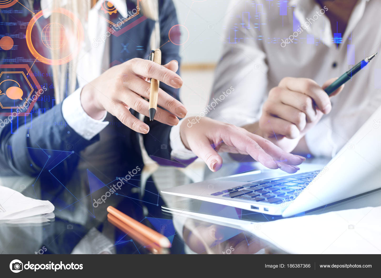 Programming, computing and teamwork concept Stock Photo by ©peshkova ...