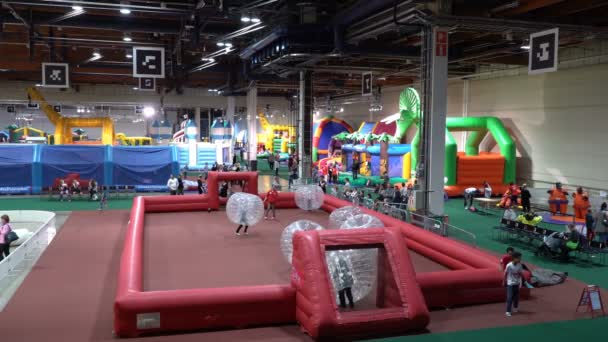 Finland s largest indoor amusement park. A lot of children with their ...