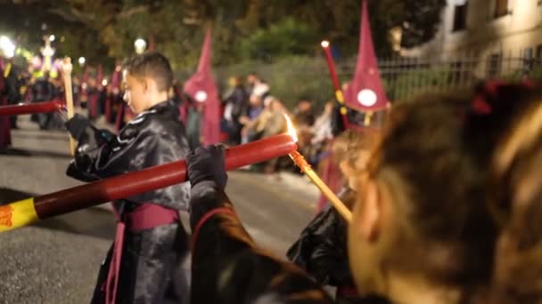 Catholic easter week Parade in Spain — Stock Video © SMProduction ...